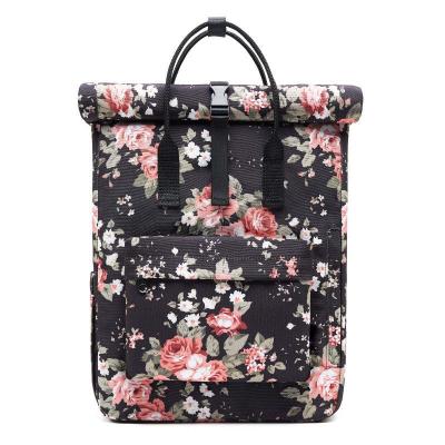 Cina Zaino su ordinazione del computer portatile di Logo Waterproof Rolltop Bag 40cm Rolltop della tela in vendita