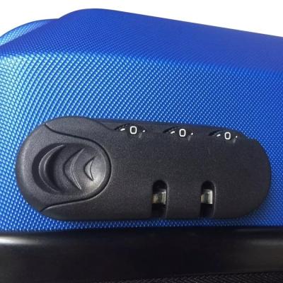 Cina ABS Waterproof Travel Luggage Hardside Trolley Suitcase Double Zipper TSA Lock 4 Spinner Wheels in vendita