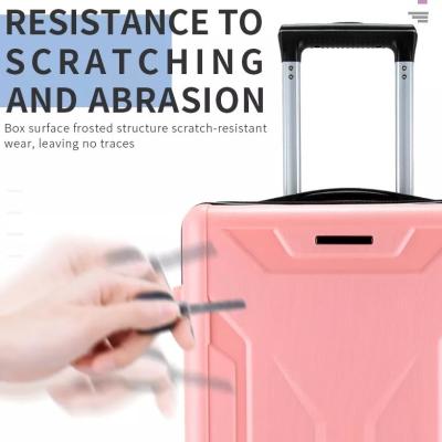 Cina Polyester Lining Hard Shell Luggage Set 24''  Trolley Suitcase Tsa Luggage Lock 3 Pcs Pp Carry On in vendita