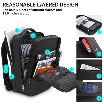 China Fashion Office Briefcase Bag For Men Business Travel Laptop Full Open RFID Black Te koop