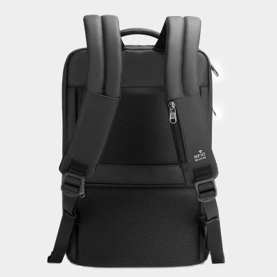 China Fashion Office Briefcase Bag For Men Business Travel Laptop Full Open RFID Black Te koop