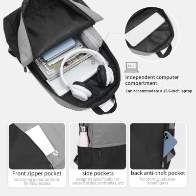 China 300D Snowflake PVC Travel Laptop Backpack Waterproof 15.6 Inches Light Weight Casual Te koop