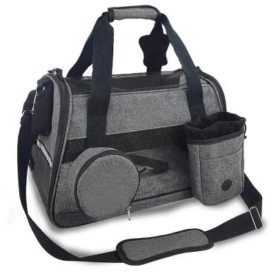 China 3 In 1 Pet Carrier Bag Small Cat Dog Travel Carrier Nylon PU Cotton Material Te koop
