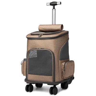 Cina Fashion Outdoor Waterproof Travel Pet Carrier Bag Sustainable Pet Travel Trolley in vendita