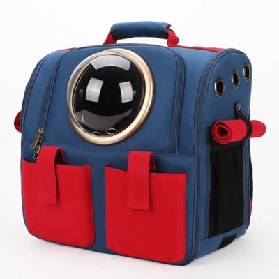 Cina Portable Pet Carrier Bag Transparent Capsule Breathable Travel Parrot Cat Dog Bird Backpack in vendita