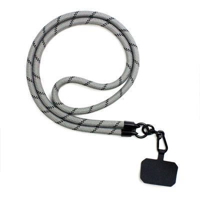 China ODM Universal Phone Lanyard Adjustable Nylon Neck Phone Strap With Patch Metal zu verkaufen