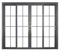China Slim Frame Aluminum Sliding Door with Customized Dimension and Multi-point Locking for Enhanced Security for sale