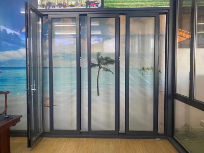 Cina Porte in vetro pieghevole a telaio spessa interno resistente alla polvere facile pulizia in vendita