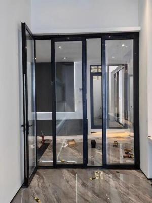 Cina Resistenza agli uragani Porta interna in alluminio a doppia piega Rivestimento in polvere in vendita