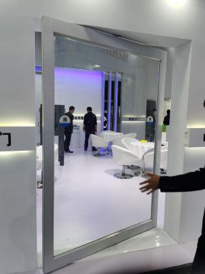 Cina Porta a pivot di alluminio a telaio sottile porta a pivot in vetro trasparente temperato in vendita