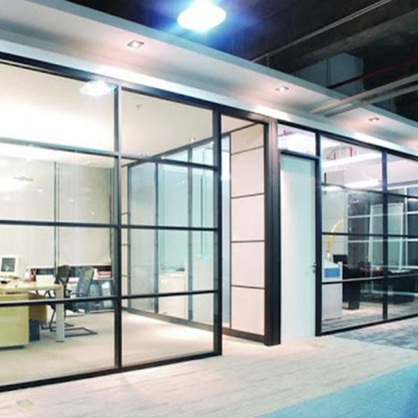 Quality Commercial Safety Internal Glass Partition Office Sound Proof Glass Partition for sale