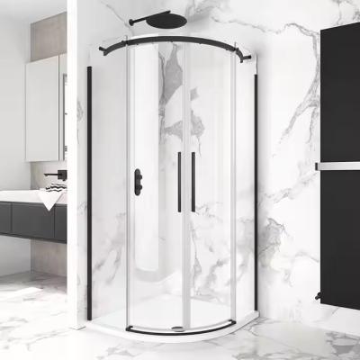Cina Parete divisoria in vetro scorrevole laterale per bagno in alluminio e vetro, acciaio inossidabile, cabina doccia walk-in in vendita