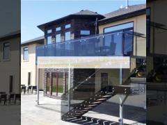 10mm Tempered Glass Railing System With Adjustable Standoff Pins Bolts Stainless Steel 304