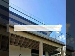 Stainless Steel Standoff Glass Railing System for Balcony Deck Stair