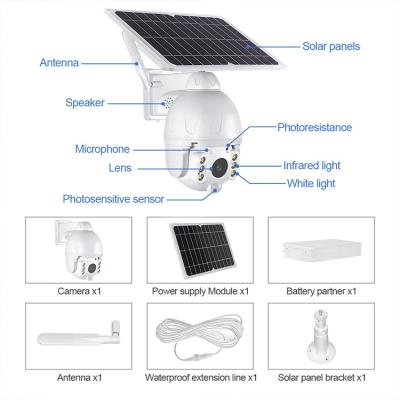 Cina La macchina fotografica solare della cassa 4G Wifi del metallo, videocamera di sicurezza a pile IP66 impermeabilizza in vendita