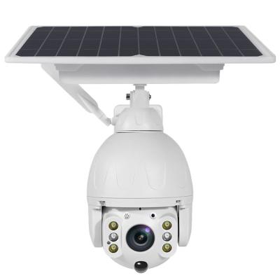 Cina Macchina fotografica solare della cassa 4G del metallo, macchina fotografica attenta a pile solare bianca pura di Ptz in vendita