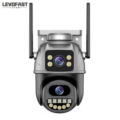 Cina Dual Lens WiFi CCTV Camera Monitor 360 gradi Camera domestica Remote Outdoor Night Vision Camera fotografica 4G in vendita