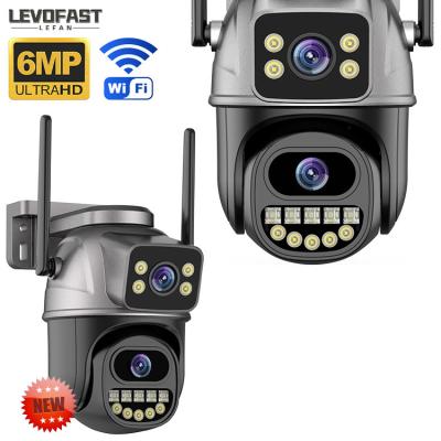 Cina Dual Lens WiFi CCTV Camera Monitor 360 gradi Camera domestica Remote Outdoor Night Vision Camera fotografica 4G in vendita