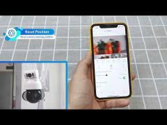 Dual Lens IP65 Outdoor Waterproof Security Camera With Floodlight Wide Angle