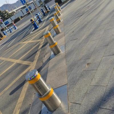 China Automatic Retractable Stainless Steel Hydraulic Bollards Modern Intelligent Lifting Column Car Parking Barrier for Villa Outdoor for sale