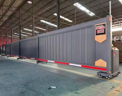 China Automatic Telescopic Gate Electric Retractable Industrial Sectioned Sliding Gates for Apartment & Outdoor Use Trackless Design for sale