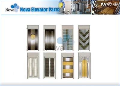 Cina Componenti dorate degli elevatori, piatto di vetro dipinto della porta dell'elevatore, pannello della porta dell'elevatore in vendita