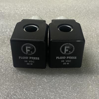 Cina Black Square Coil FLUID PRESS 24VDC 20W Zoomlion Parti di pompe per calcestruzzo 100% Nuovo con 0,5 kg di peso in vendita