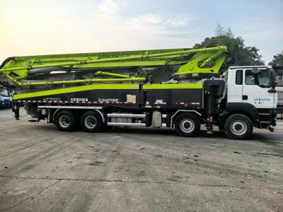 China Zoomlion ZLJ5440THBKF 63m 2020 Sitrak Chassis Wit En Groen Gebruikte Betonpomp Truck In goede staat Te koop