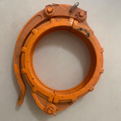 中国 125 150 180 オレンジ色 パイプクランプ Zoomlion コンクリートポンプトラックのスペアパーツ OEM/ODMサポート 販売のため