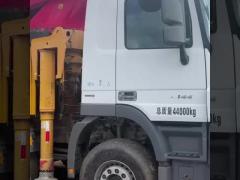 Benz Zoomlion Gebruikte Betonpomp Truck 49m 6arms 2014 Wit Oranje
