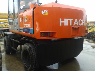 China Used Wheel Excavator Hitachi EX100WD , 5313 Hours 2nd Hand Excavators for sale