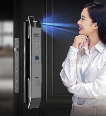 China Tuya 3D Face Smart Door Locks with Li ion Battery Camera for sale