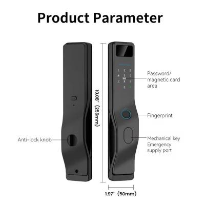 China Tuya Smart Door Lock D7 with Fingerprint for 40-90MM Doors for sale