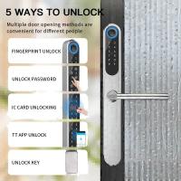 Quality Fingerprint Smart Lock With Camera , Waterproof Keyless Digital Electric Lock for sale