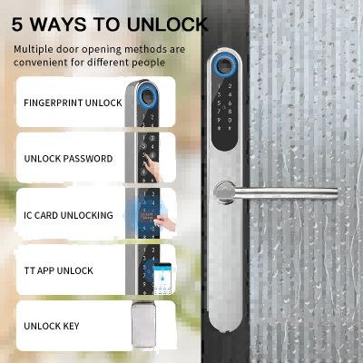 China Fingerprint Smart Lock With Camera , Waterproof Keyless Digital Electric Lock for sale