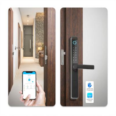 China Aluminum Thermal Break Sliding Fingerprint Door Lock Digital Intelligent for sale