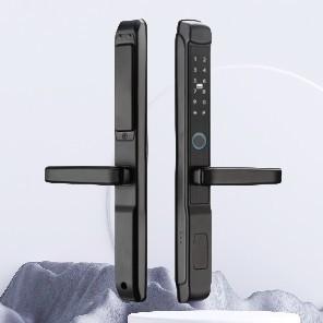 Quality Broken Bridge Aluminum Door Tuya Smart Lock Bluetooth Anti Peep Waterproof for sale