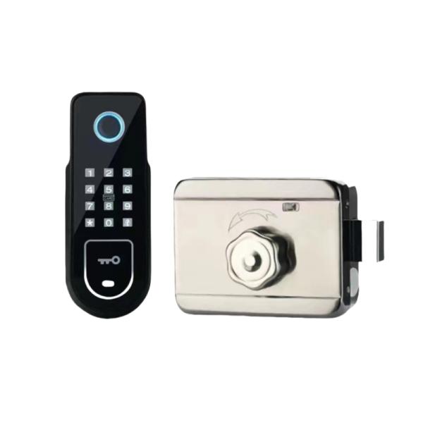 Quality Sliding Glass Door Fingerprint Tuya Smart Lock Electronic Access Control for sale