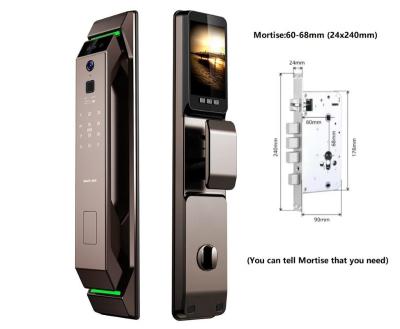 China Automatic Biometric Tuya Smart Lock IC Card Wifi App Unlock for Home Security for sale