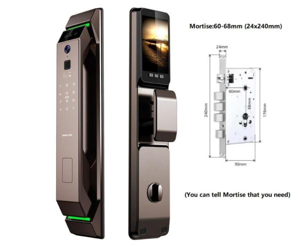 Quality Automatic Biometric Tuya Smart Lock IC Card Wifi App Unlock for Home Security for sale