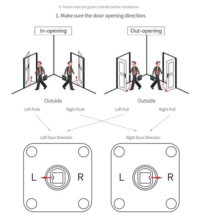 Tuya Smart Door Lock side view
