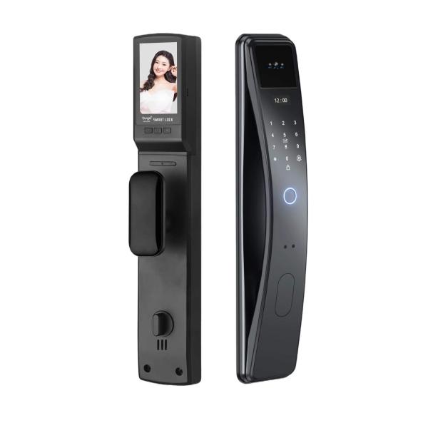 Quality Finger Vein Unlock Tuya Smart Lock with Visual Intercom 3D Face Recognition for sale
