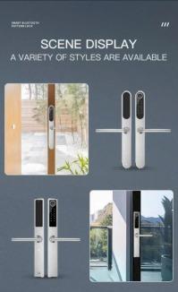 Smart door lock installation example