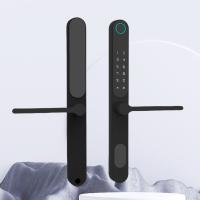 Quality Tuya Smart Aluminum Security Lock Fingerprint Password Intelligent Door Lock for sale