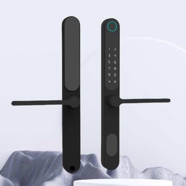 Quality Tuya Smart Aluminum Security Lock Fingerprint Password Intelligent Door Lock for sale