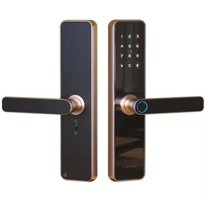 China Tuya Wifi Electronic Door Lock 35mm - 55mm Smart Card Door Lock Password Key Unlock for sale