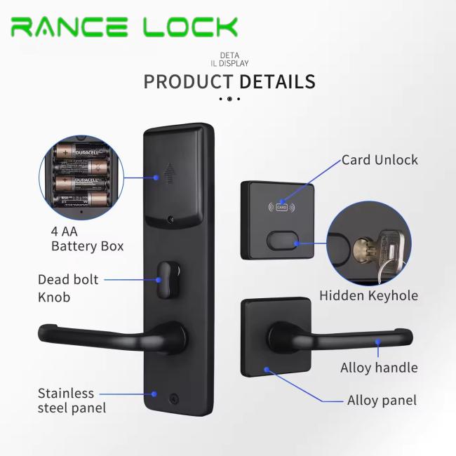 Door lock close-up view