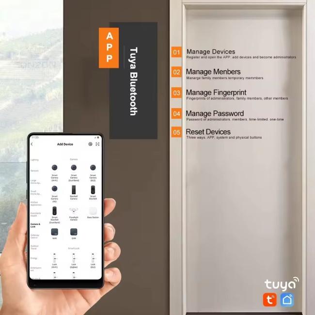 Tuya Fingerprint Door Lock installation example