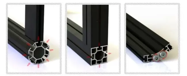 Exhibition Square Aluminum Profiles Upgraded Standard Booth