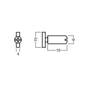 China XM-A080 E120 Screw for Exhibition system booth, 20mm T type Hammerhead screw, Bracket Fitting of R8 system en venta